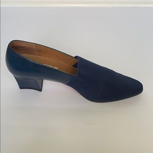 Nine West | Shoes | Vintage Nine West Blue Leather Heels | Poshmark